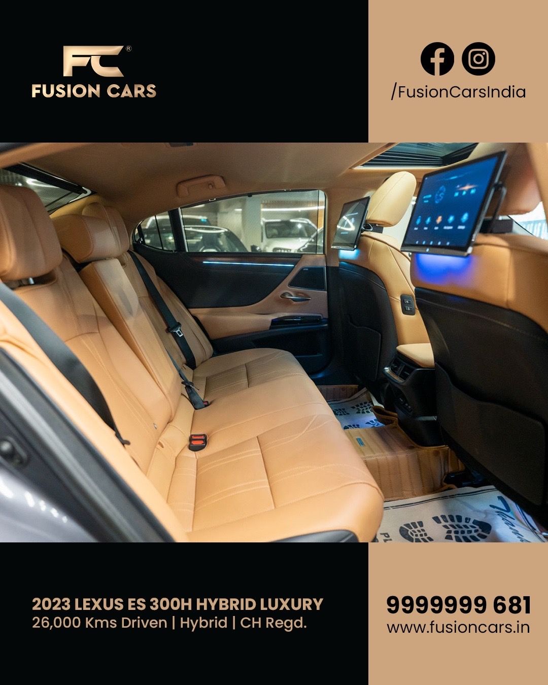 Buy Used Lexus ES 300h Luxury of 2023 model @ 44,50,000 INR in Delhi ...