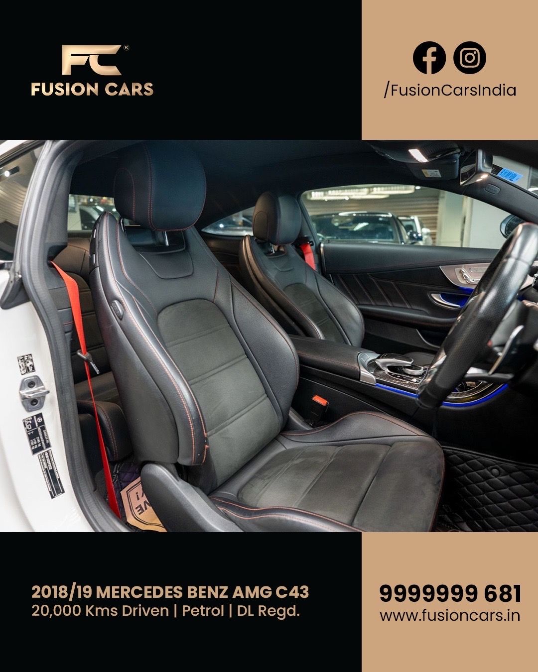 Buy Used Mercedes-Benz C-Class AMG C43 of 2018 model @ 55,00,000 INR in ...