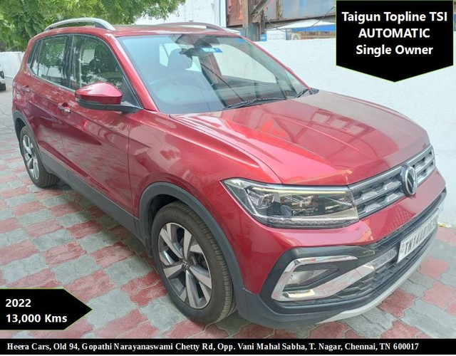 Used Volkswagen Taigun 1.0 TSI Topline AT BSVI Car in Chennai, 2022 Model - Find Best Deals ...