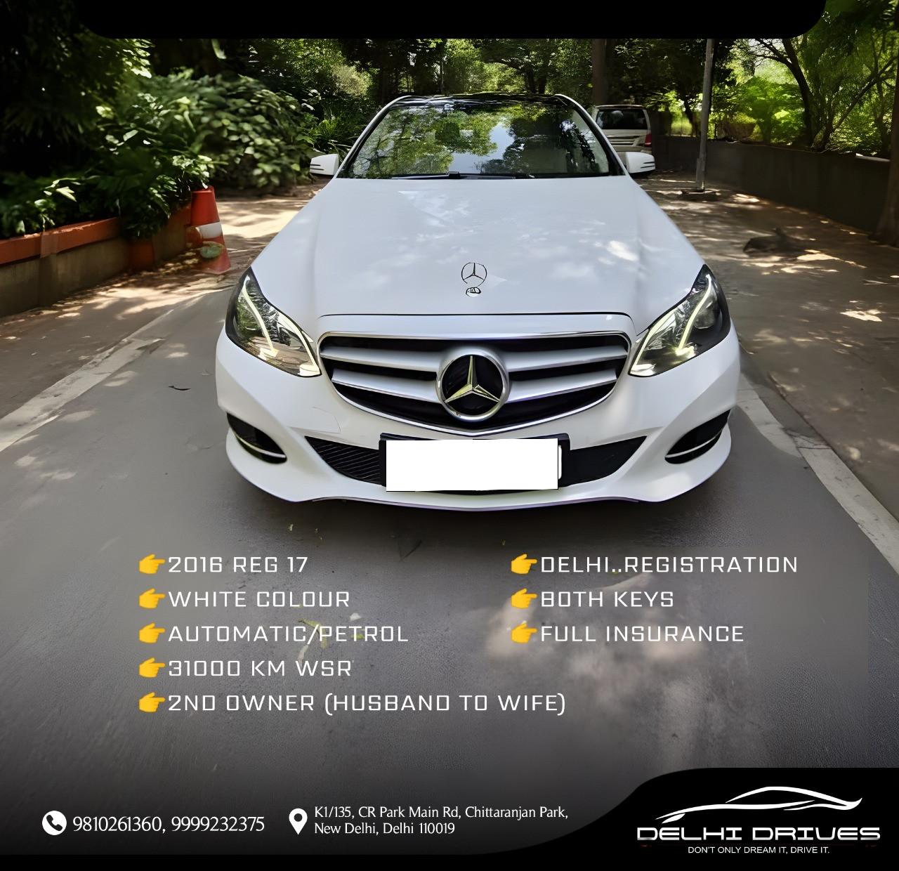 Used Mercedes-Benz E-Class E 200 CGI Car in New Delhi, 2017 Model ...