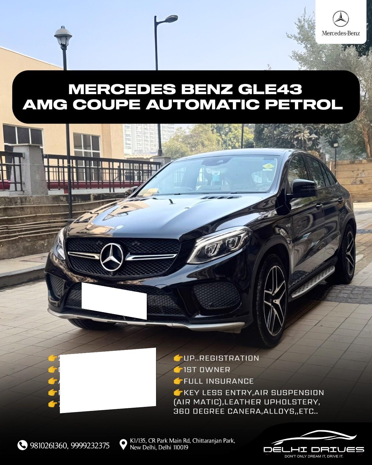 Used 2017 Mercedes-Benz GLE 2996 cc Petrol Automatic Car in New Delhi ...