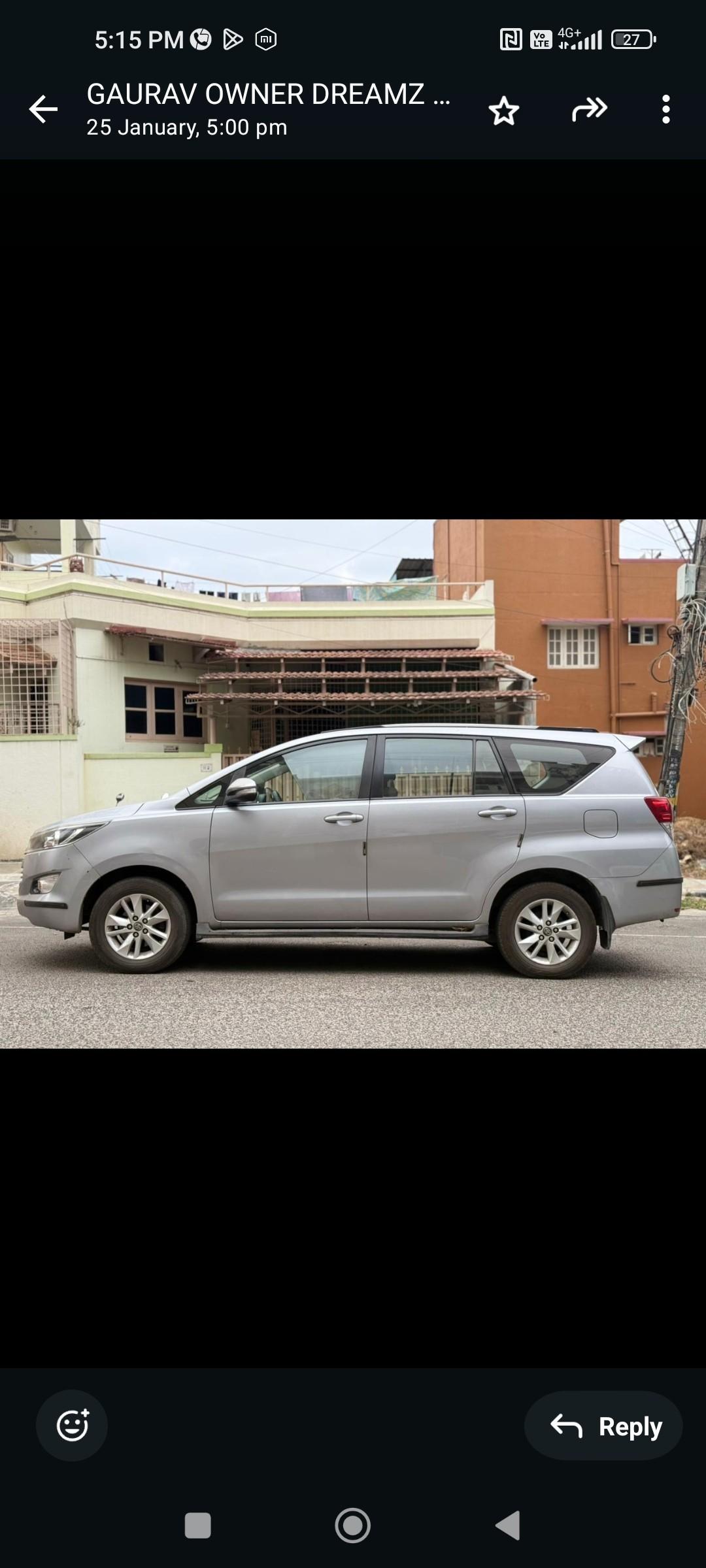 Used 2016 Toyota Innova 2494 cc Diesel Manual Car in Bangalore at ₹15. ...