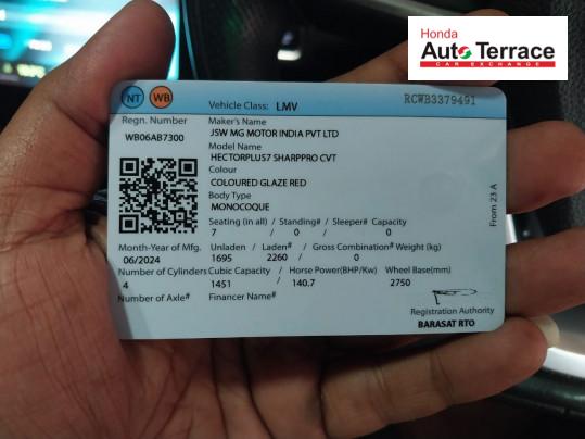 Buy Used MG Hector Plus 1.5 Turbo Savvy Pro CVT BSVI of 2024 model @ 13 ...