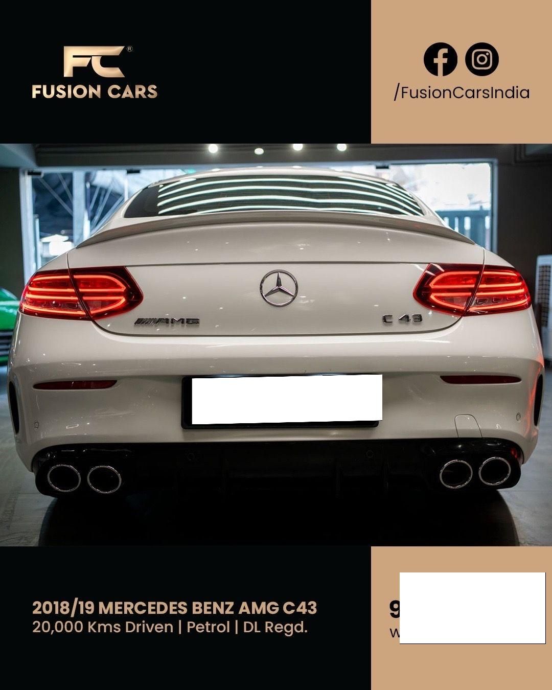 Buy Used Mercedes-Benz C-Class AMG C43 of 2018 model @ 55,00,000 INR in ...