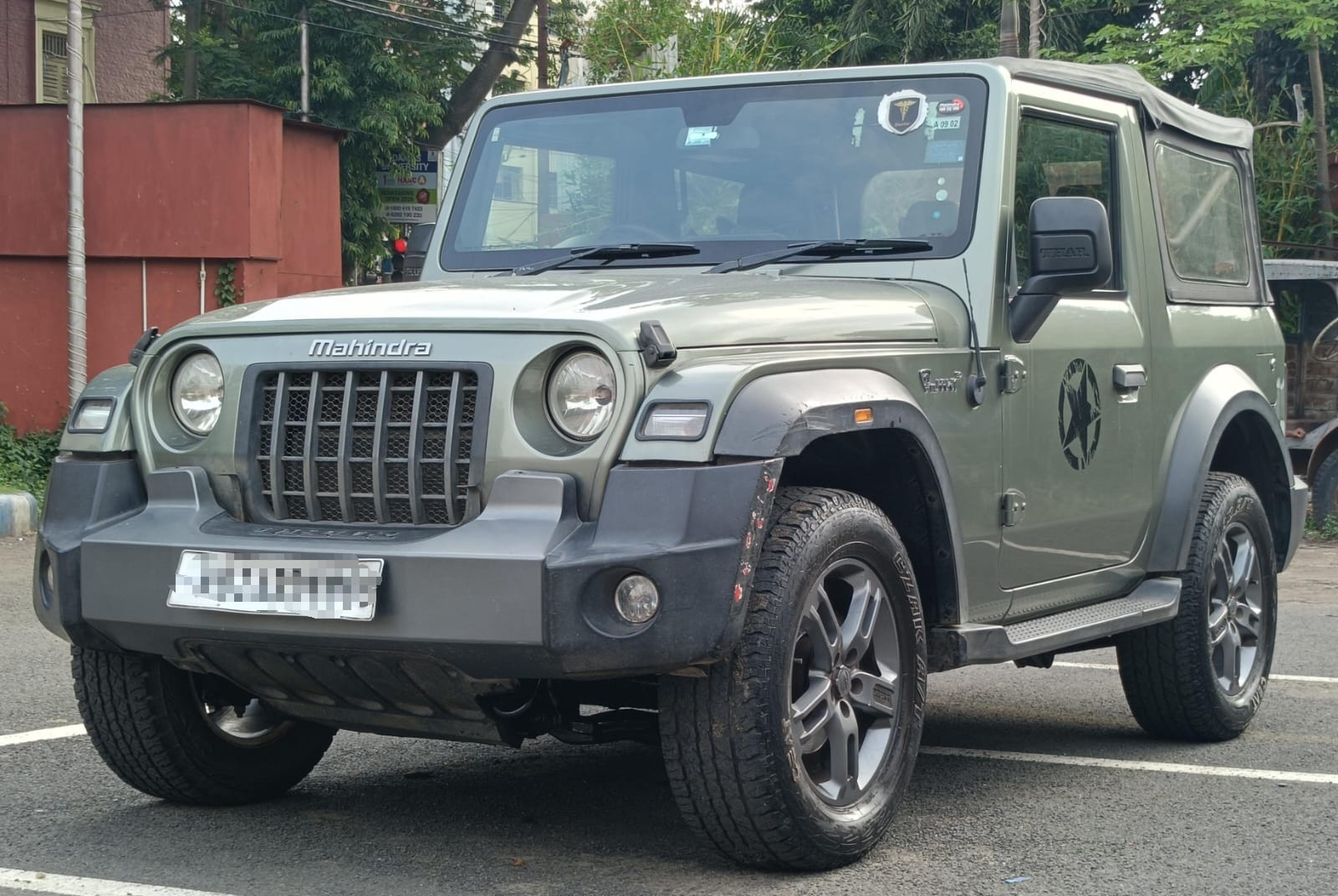 Buy Used Mahindra Thar AX Opt 4WD Convert Top BSVI of 2022 model @ 9 ...