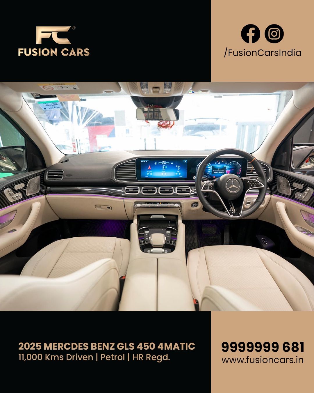 Buy Used Mercedes-Benz GLS 450 4matic of 2025 model @ 1,27,00,000 INR ...