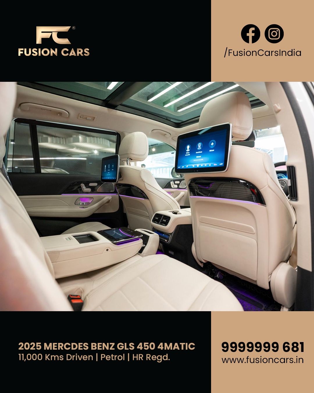 Buy Used Mercedes-Benz GLS 450 4matic of 2025 model @ 1,27,00,000 INR ...