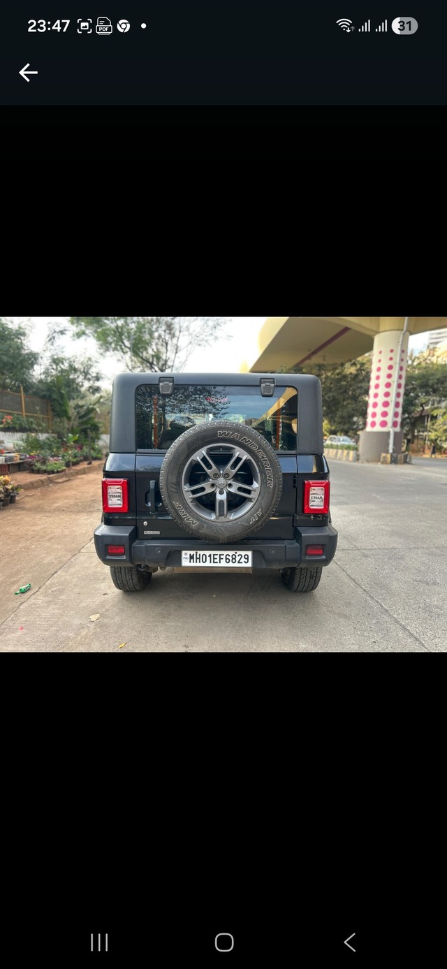 Used 2023 Mahindra Thar 1997 cc Petrol Automatic Car in Mumbai at ₹12. ...