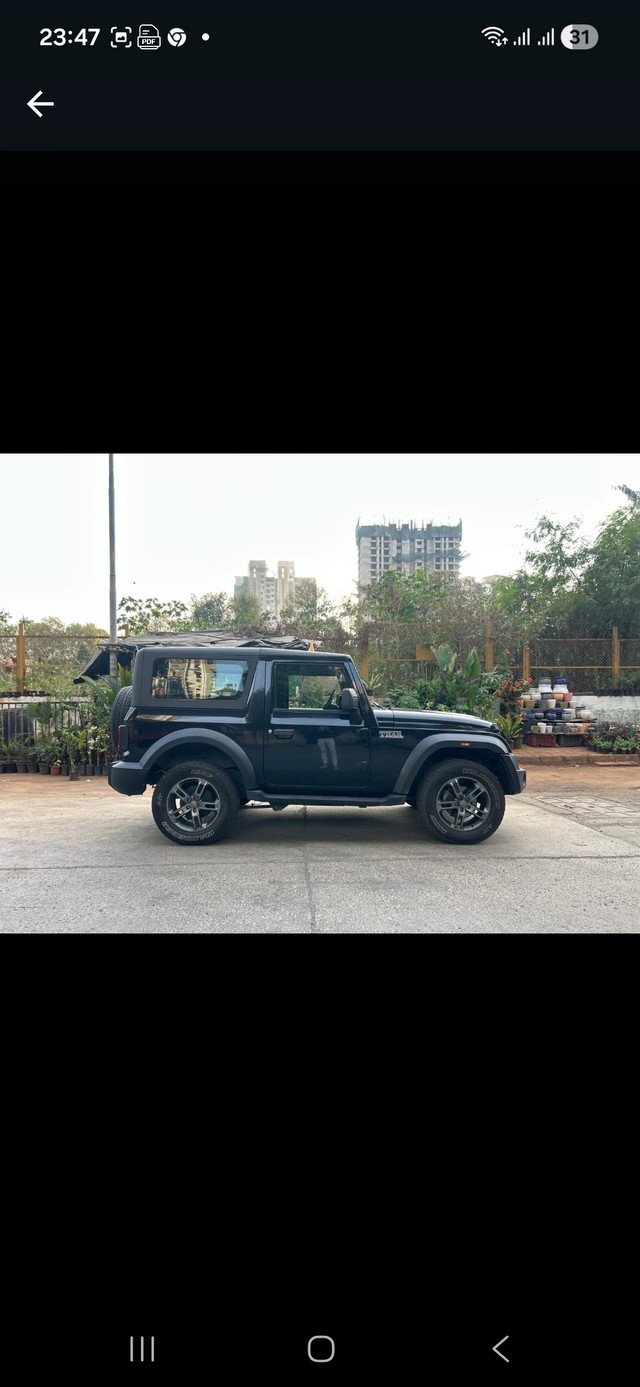 Used 2023 Mahindra Thar 1997 cc Petrol Automatic Car in Mumbai at ₹12. ...