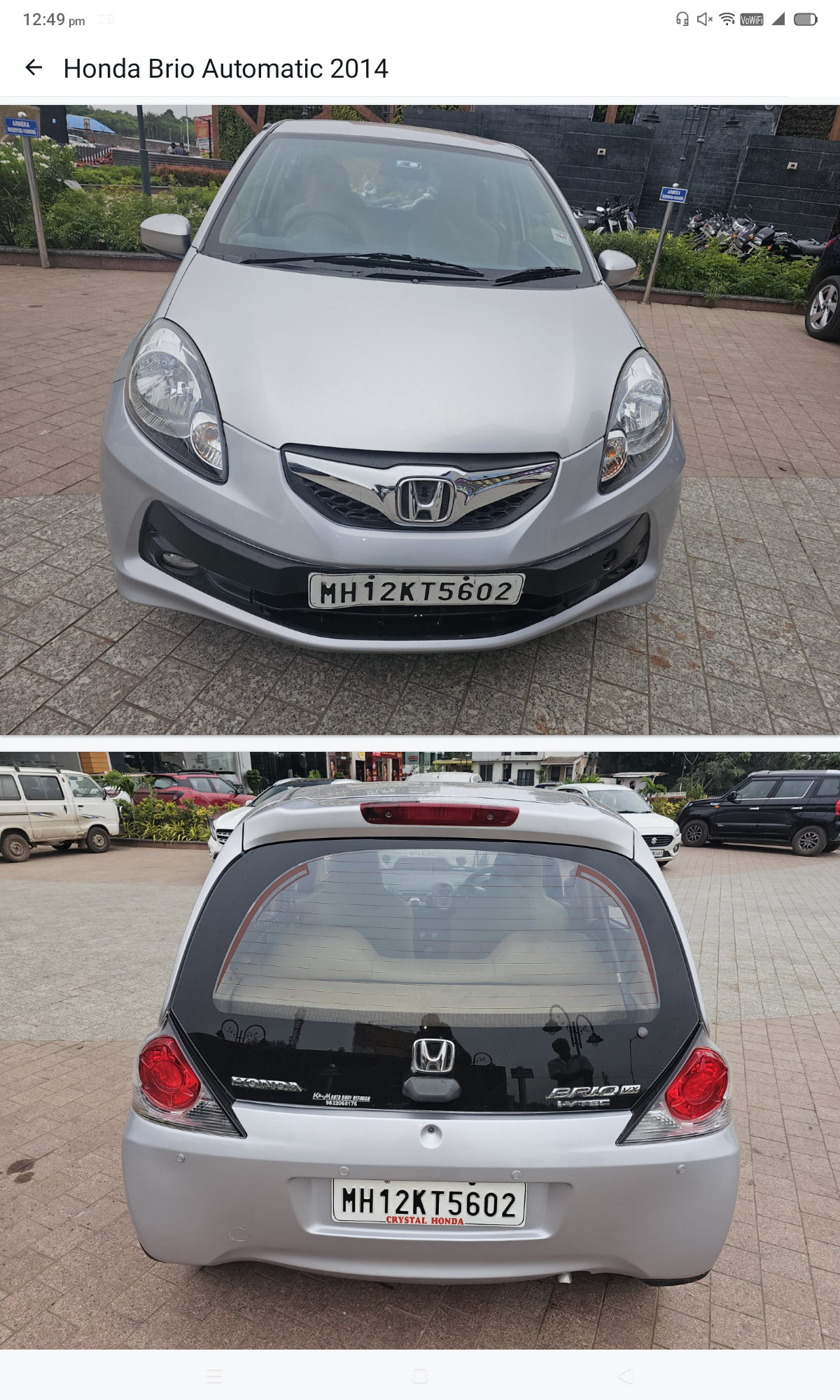 Used 2014 Honda Brio 1198 cc Petrol Automatic Car in Pune at ₹3.25 Lakh ...